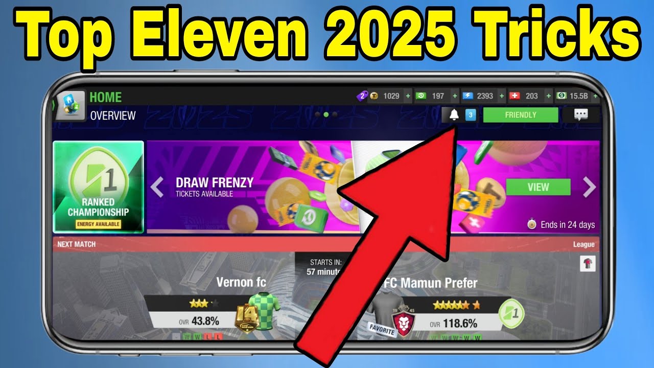 NEW 2 Tricks you must follow in Top Eleven 2025 - YouTube
