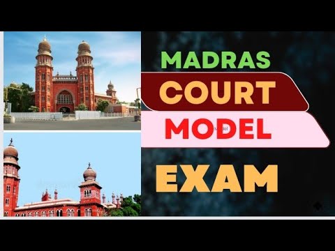 Madras High court model exam test 10. 100qustion pattern full test ...