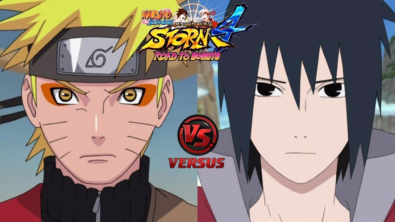 Naruto Uzumaki Modo Sabio vs Sasuke Uchiha Akatsuki | NSUNS4 (Latino ...