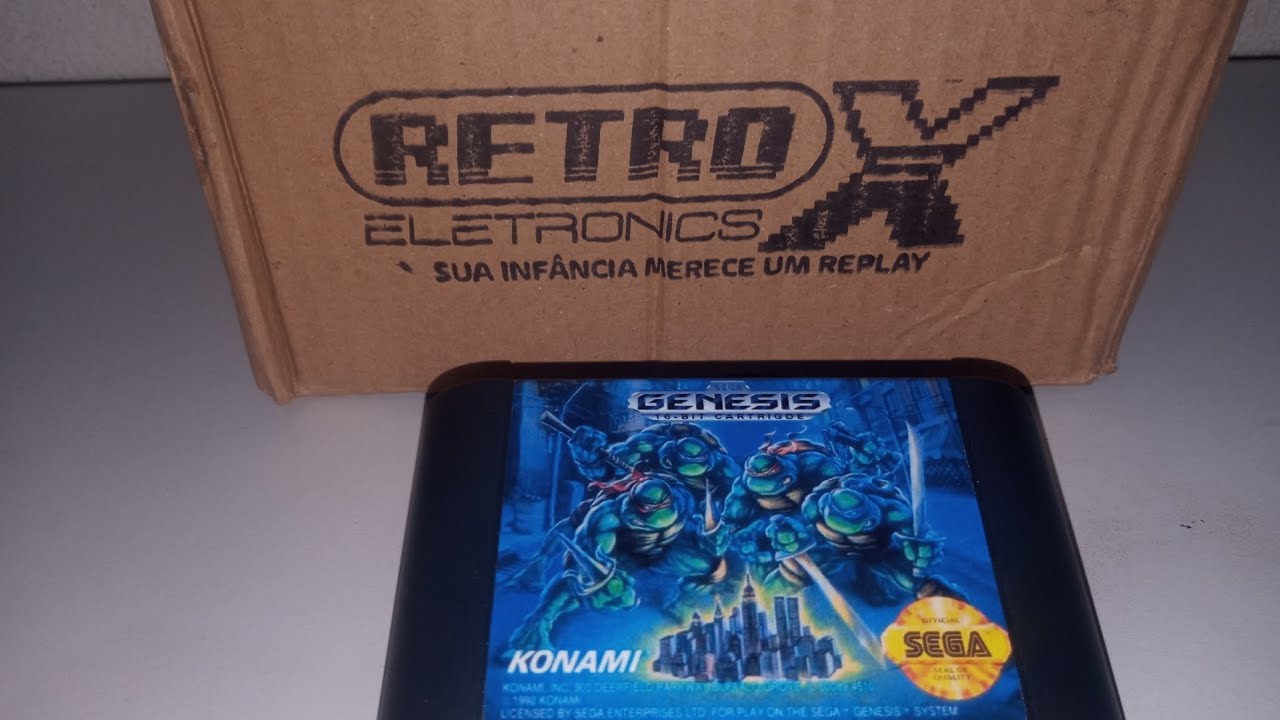Umboxing cartucho Mega Drive da Retro X - YouTube