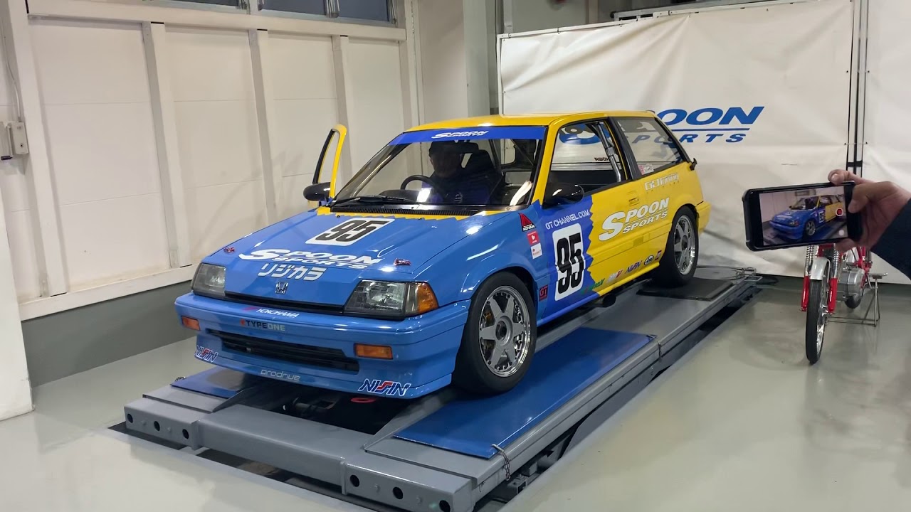 Spoon Sports Honda Civic E-AT (wonder civic) ZC engine sound - YouTube