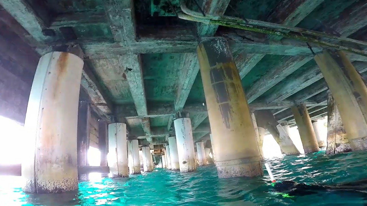 EXPLORING OCHO RIOS PIER STRUCTURES AND SPEARFISHING WITH KENARDO ...
