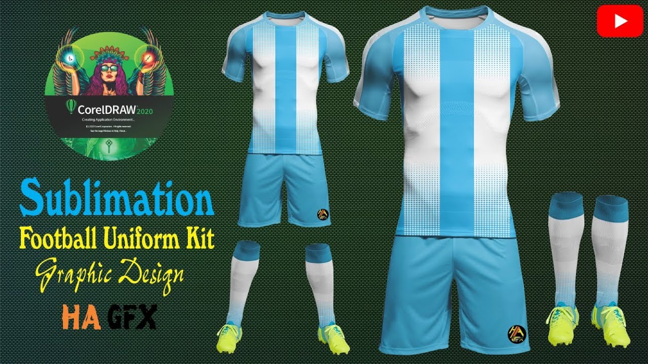 Sublimation Uniform Graphic Design Tutorial | Realistic | #hagfx - YouTube