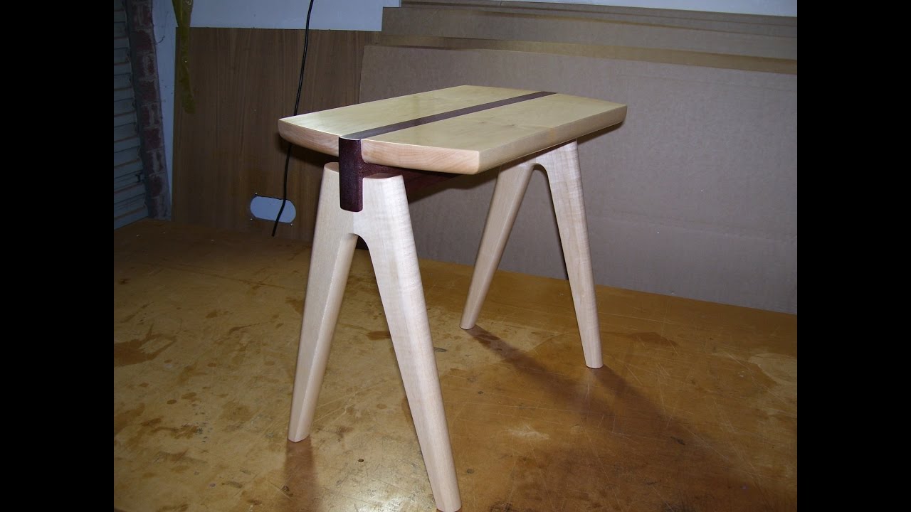Maple and Jarrah side tables - part 1 (building process) - YouTube