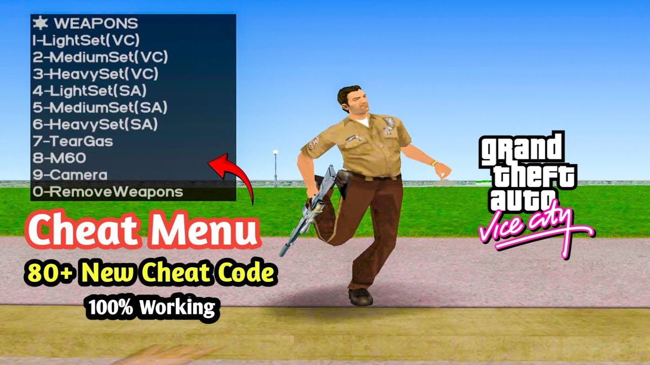 How To Download And Install New Cheat Menu Mod In GTA Vice City | 80+ New Cheat Code - YouTube