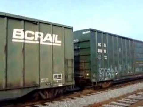BC RAIL Box cars BCOL - YouTube