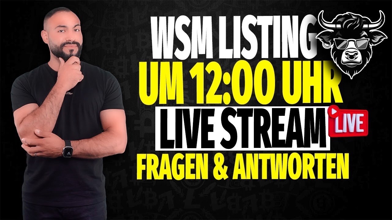 WALL STREET MEMES LIVE STREAM! $WSM LISTING ES GEHT LOS..... - YouTube