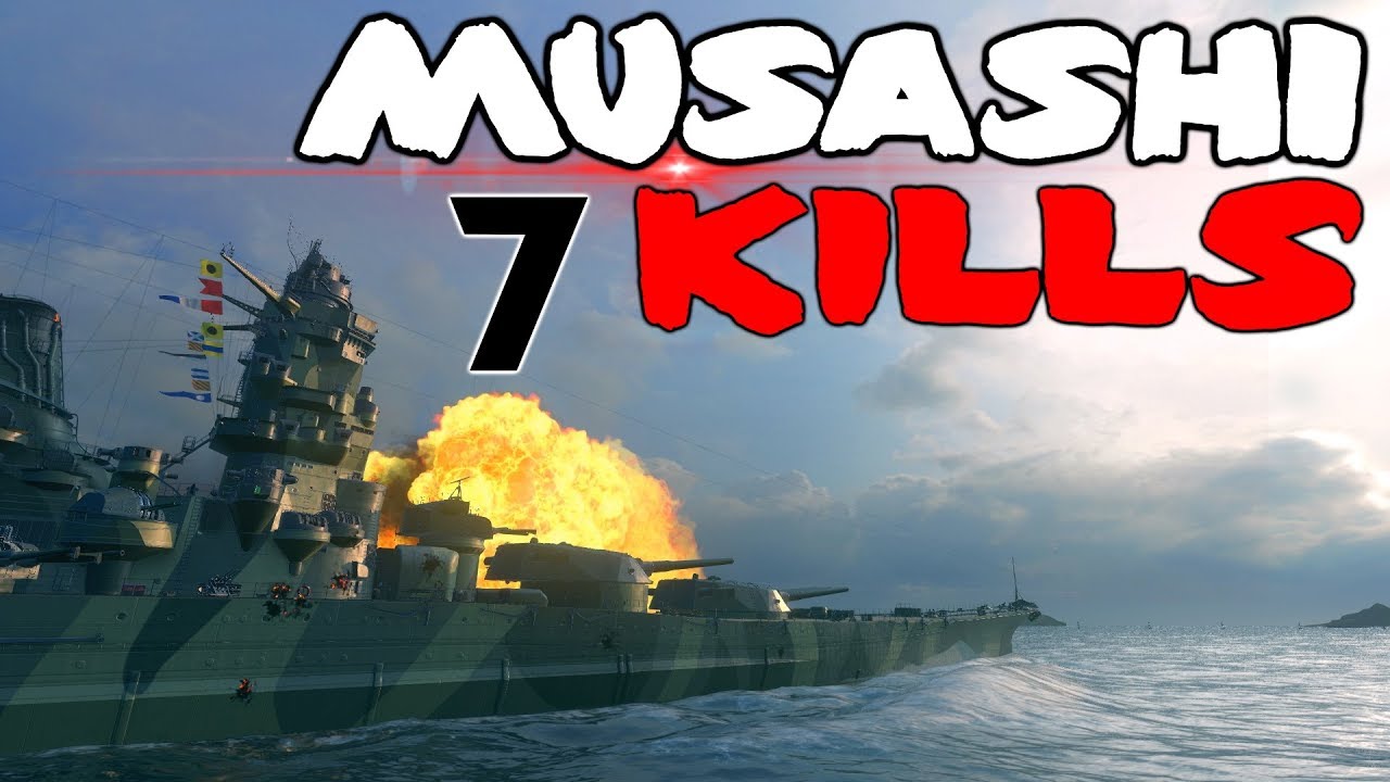 Musashi Cleaning the map || World of Warships - YouTube