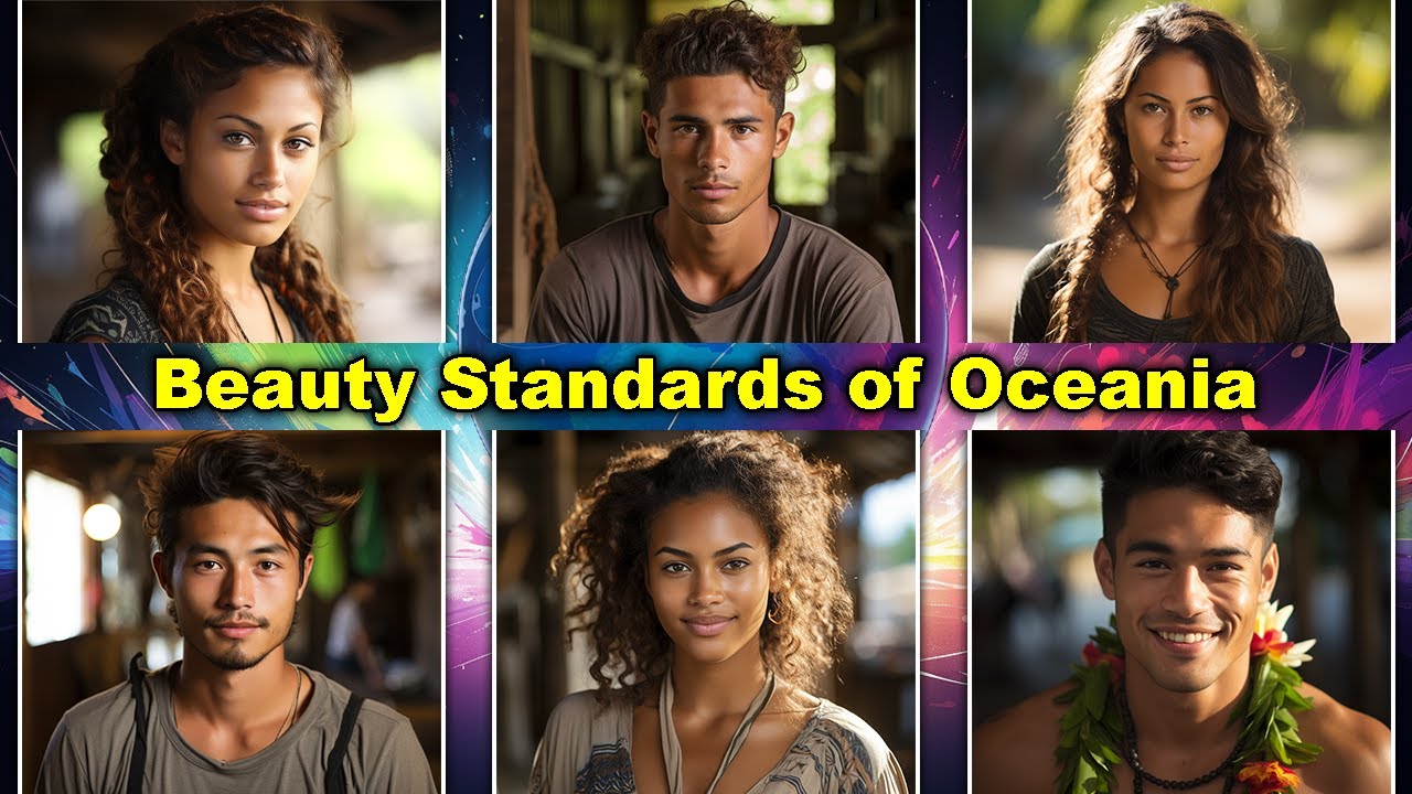 Oceania - Average Attractive Face (Every Country and Territory) # ...