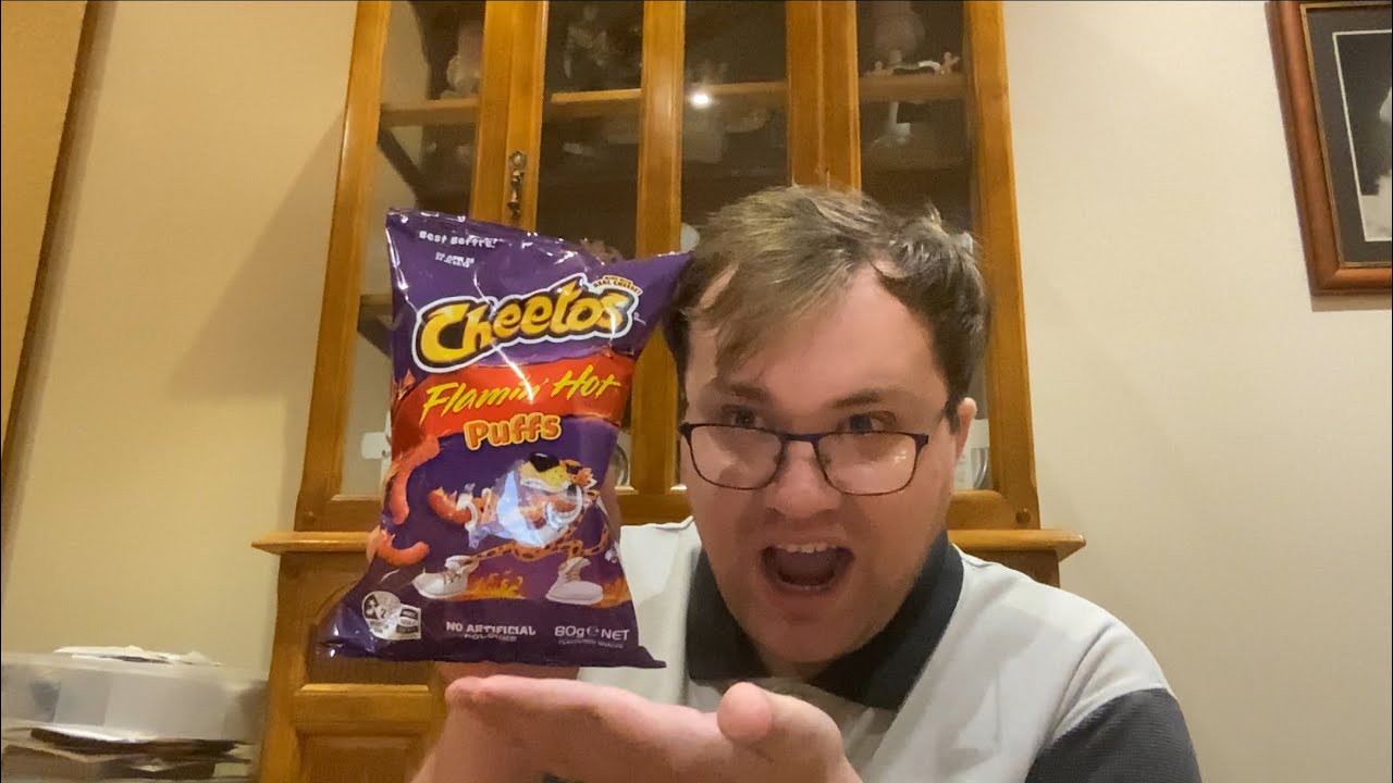 Cheetos Flaming Hot Puffs Review (Fire & Ice Challenge #13) - YouTube