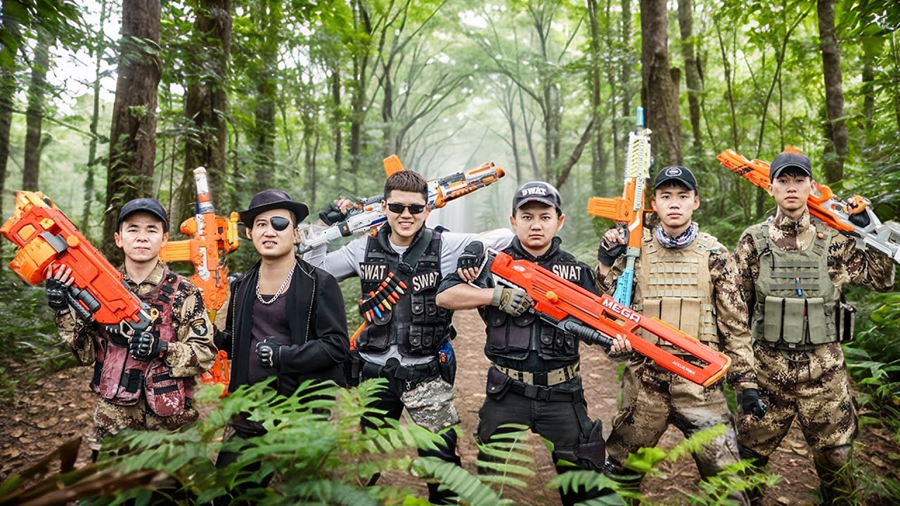 3T Nerf War : Epic Nerf Guns Battle IN The War Between Robots and Legendary SEAL X Warriors ...