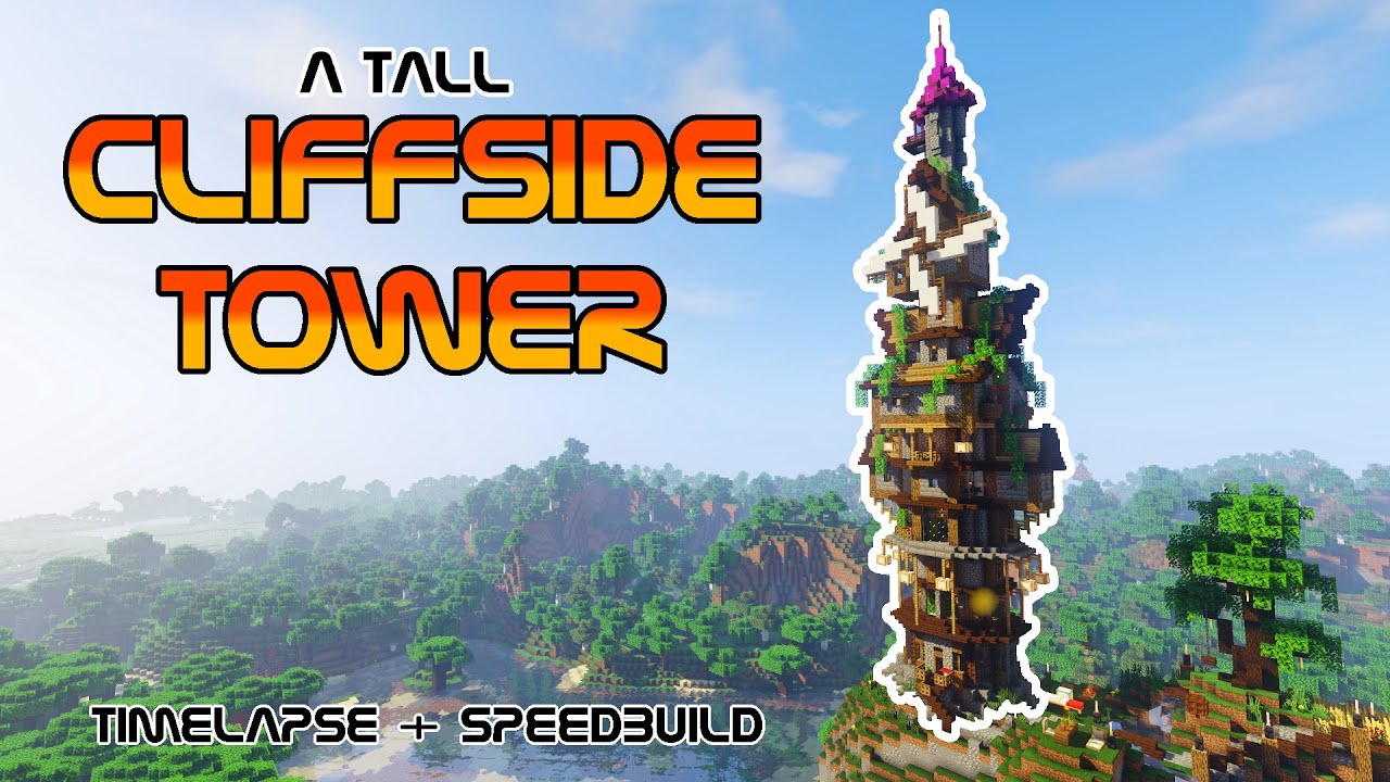 Tall Cliffside Tower In Minecraft 1.16 - YouTube