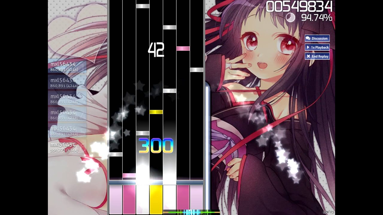 [osu!] Harada Hitomi, Kayano Ai & Ogura Yui - Maware! Setsugekka (TV ...