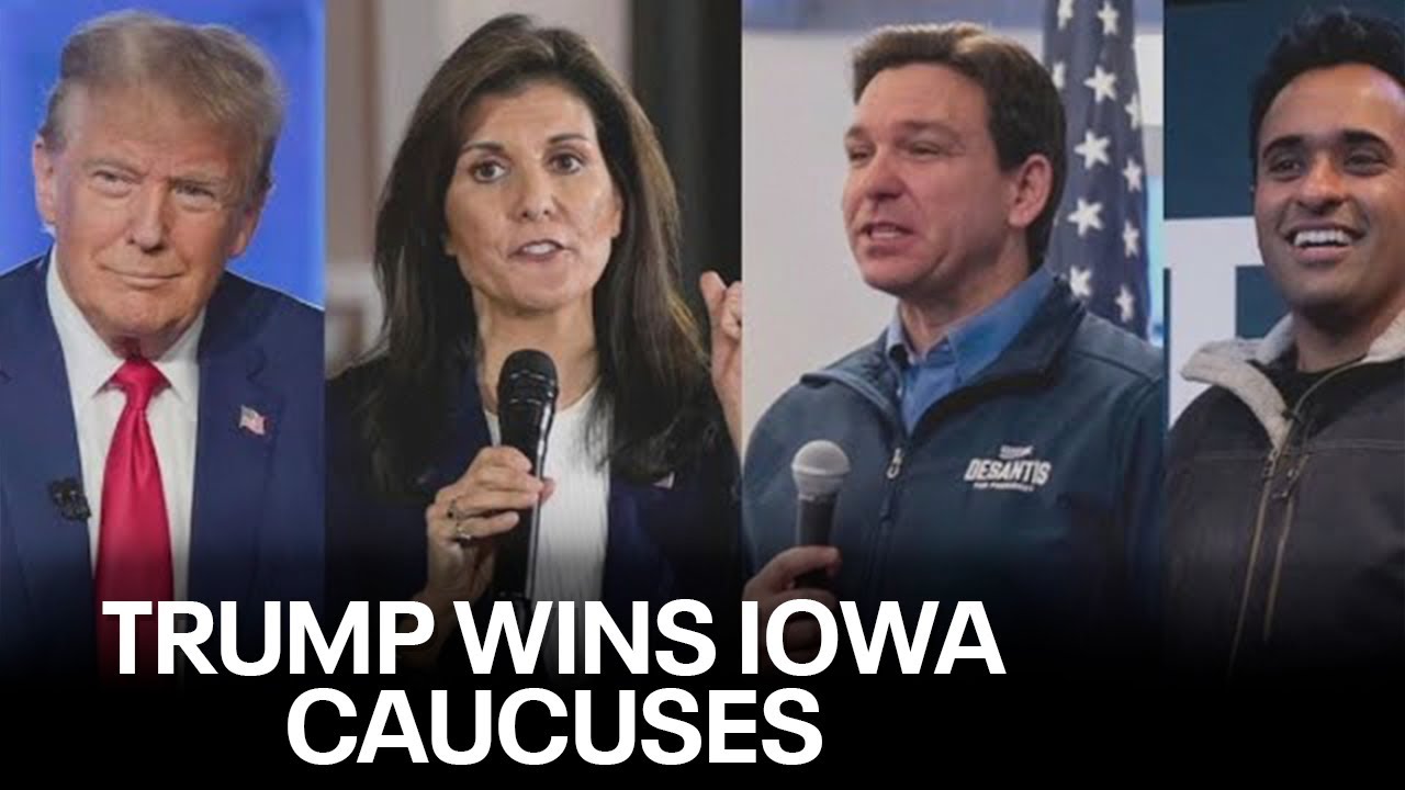 Trump scores victory in Iowa - YouTube