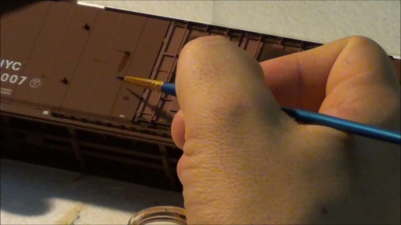 Modeling with Model Railroad Tips #3, Rust streaks - YouTube