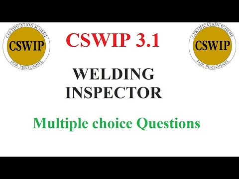 CSWIP 3.1 model Questions and answers. Paper 1. - YouTube