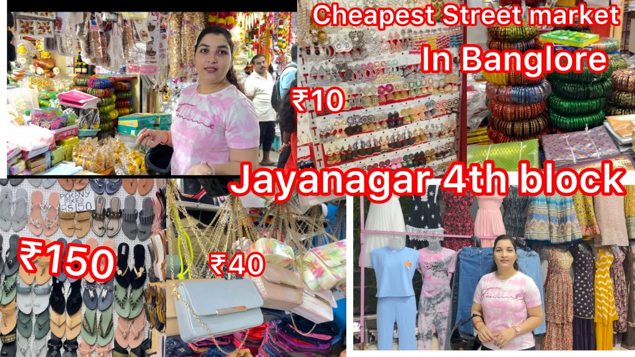 Jayanagar 4th block Shopping vlog | Best street shopping in Bangalore ...