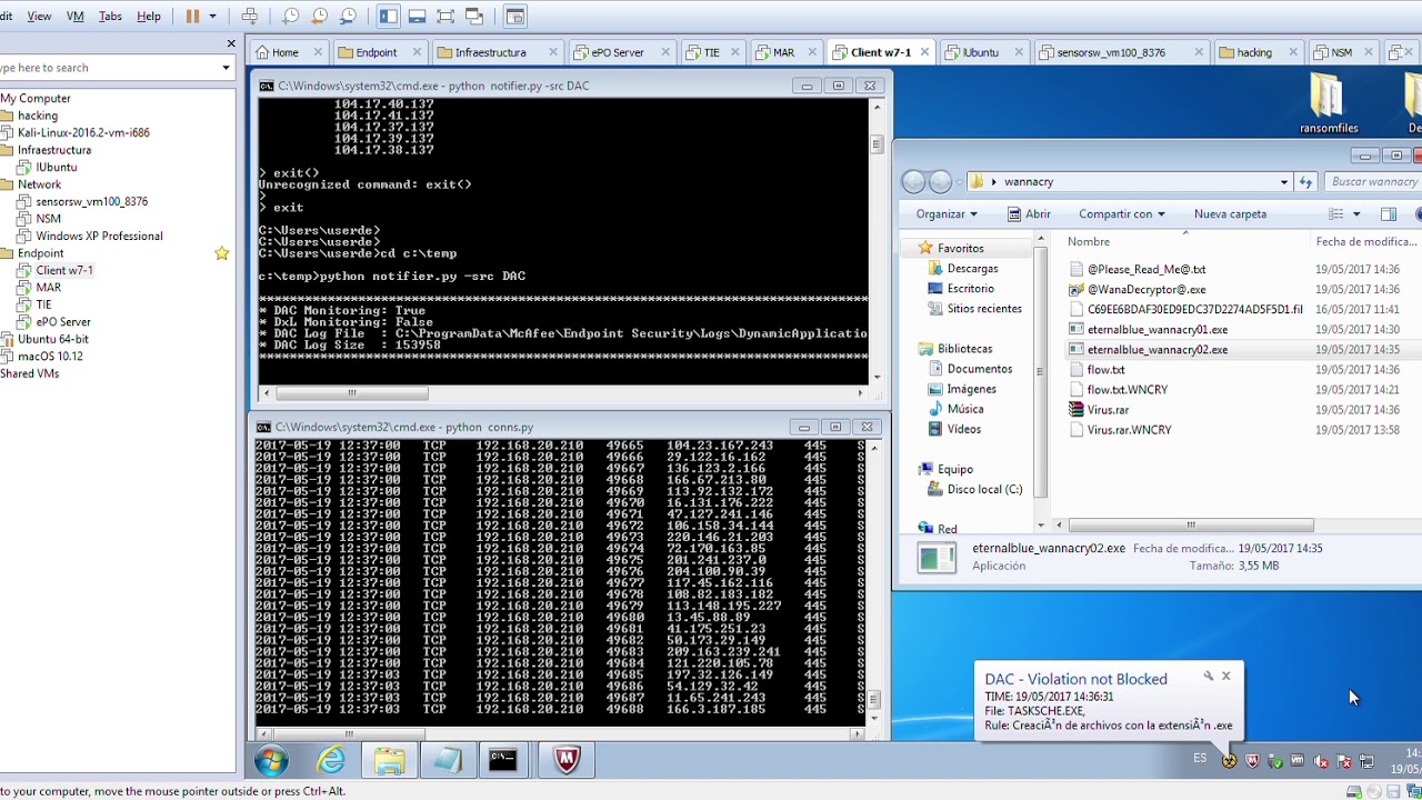 McAfee Active Response kill switch demonstration 2x - YouTube