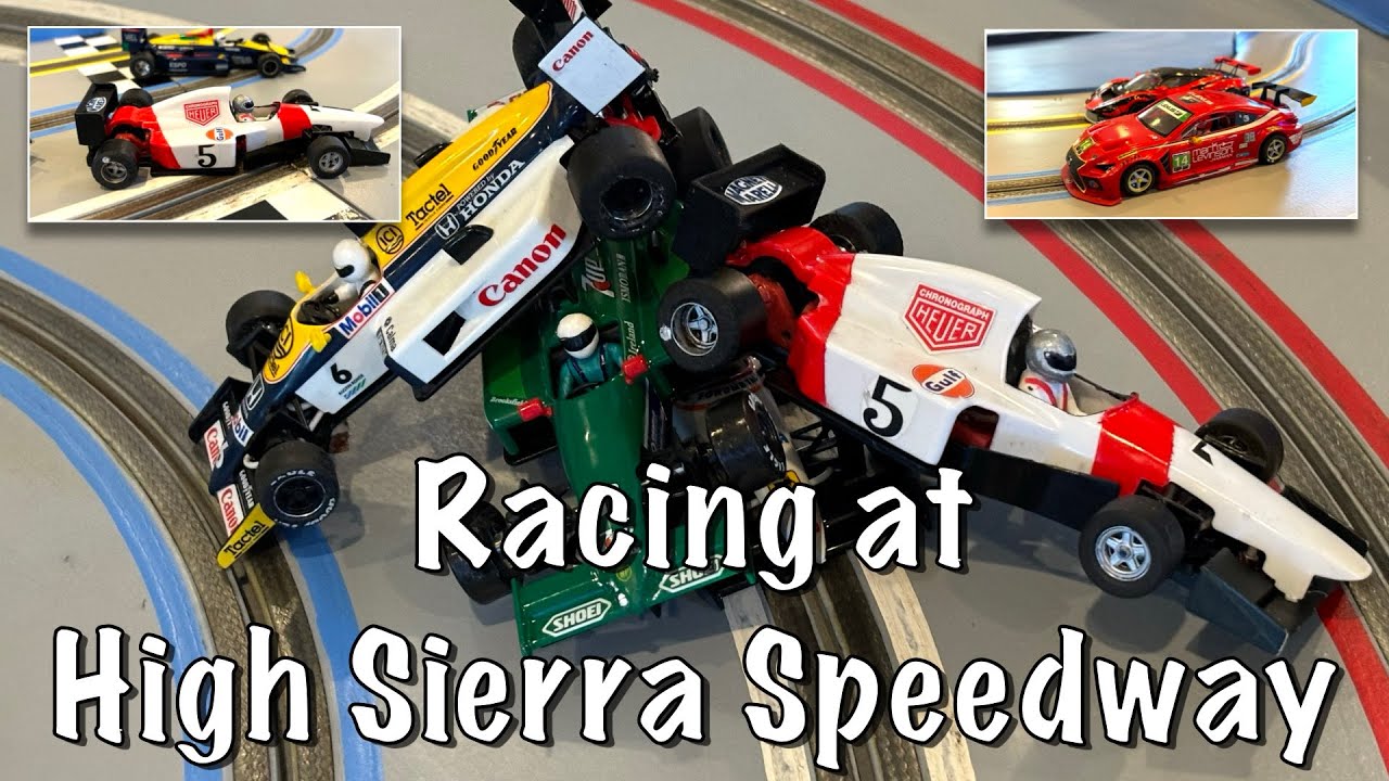 32nd Scale Slot Car Racing at High Sierra Speedway - YouTube