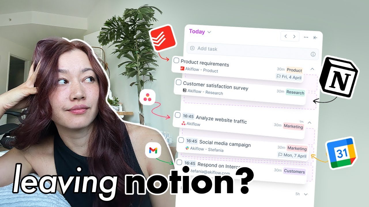 the best app for getting things done (hint: it's not notion) | akiflow tutorial & workflow - YouTube