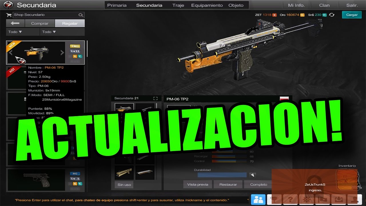 PROBANDO LA ACTUALIZACIÓN! MINA -M18 CLAYMORE & PM-06 - YouTube
