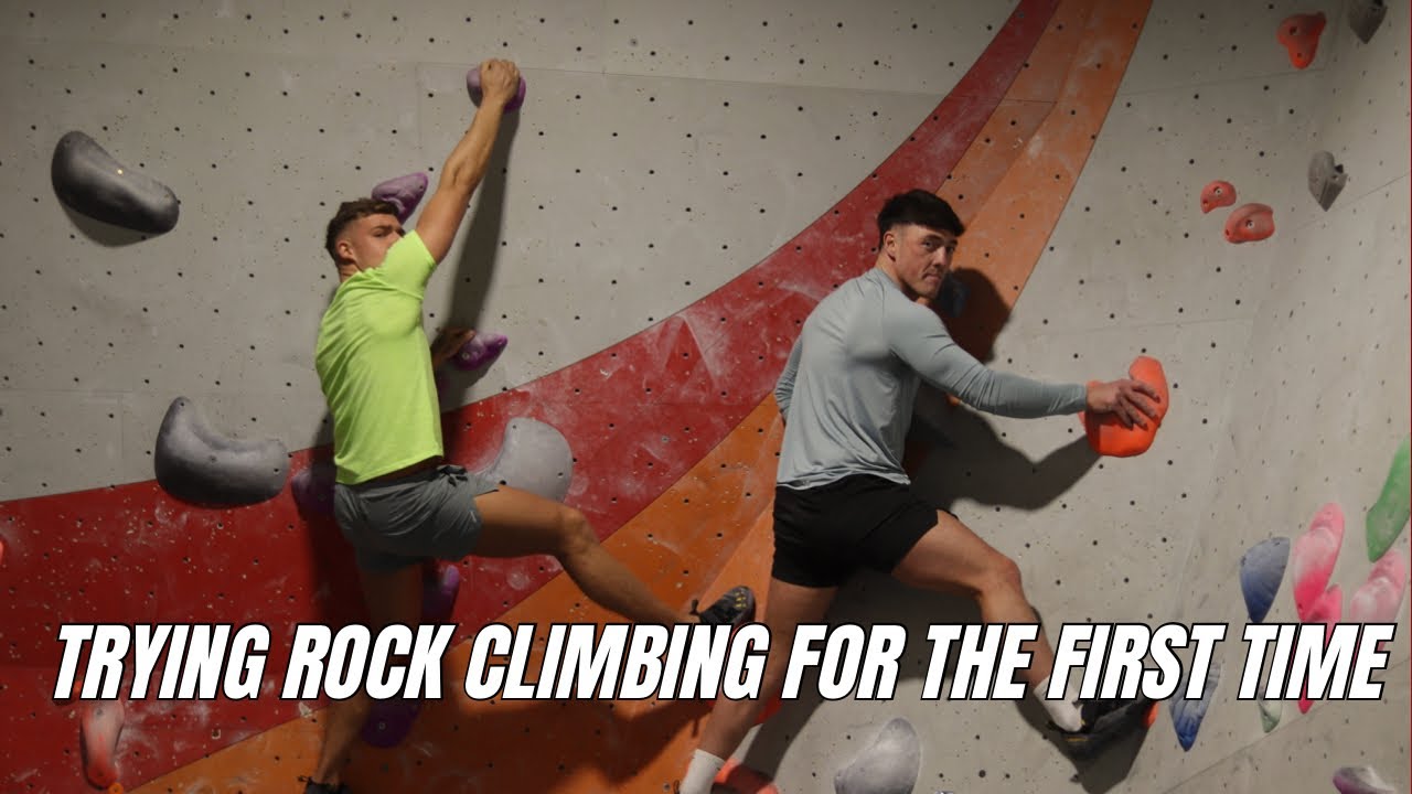 Our First Time Rock Climbing - YouTube