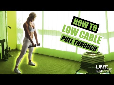 How To Do A LOW CABLE PULL THROUGH | Exercise Demonstration Video and Guide - YouTube