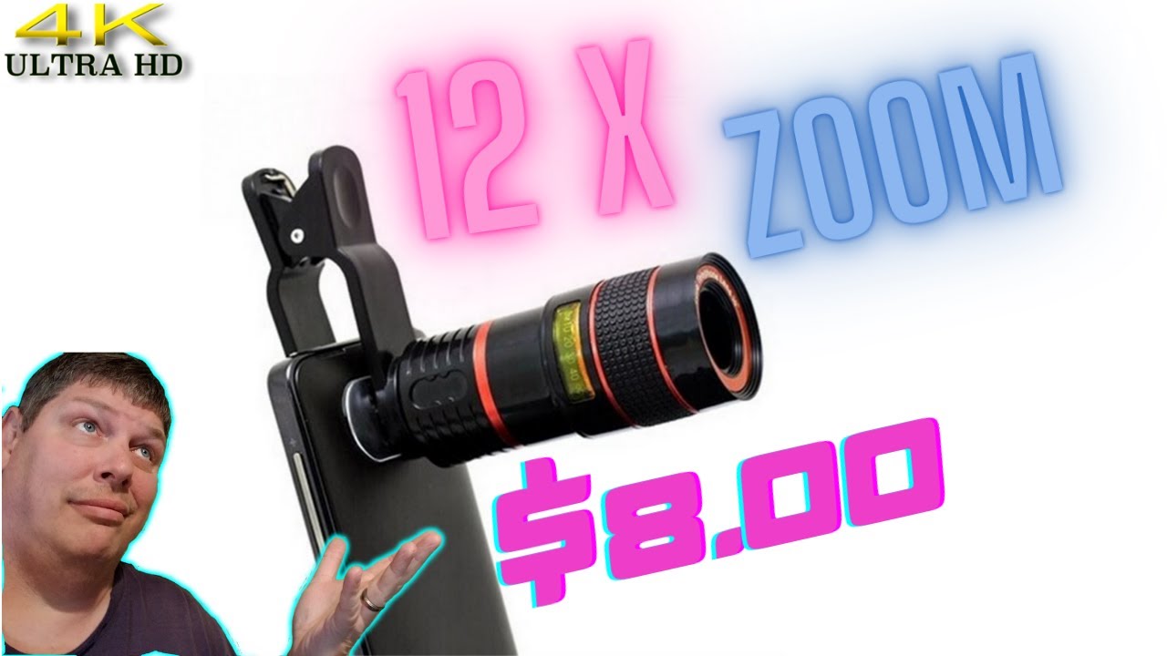 12 x Optical Zoom $8 for cell phones and cameras - YouTube