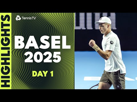 Mensik vs Bernet, Davidovich Fokina, Brooksby & Munar All Play | Basel 2025 Highlights Day 1