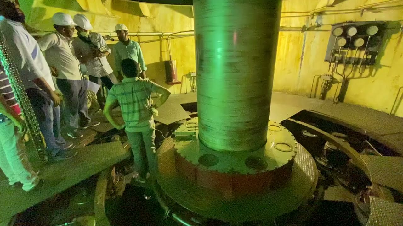 Turbine Shaft ॥ Hydro Power Plant Live Video ॥Electricity Generation ...