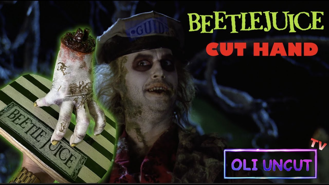 BEETLEJUICE CUT HAND PROP - YouTube