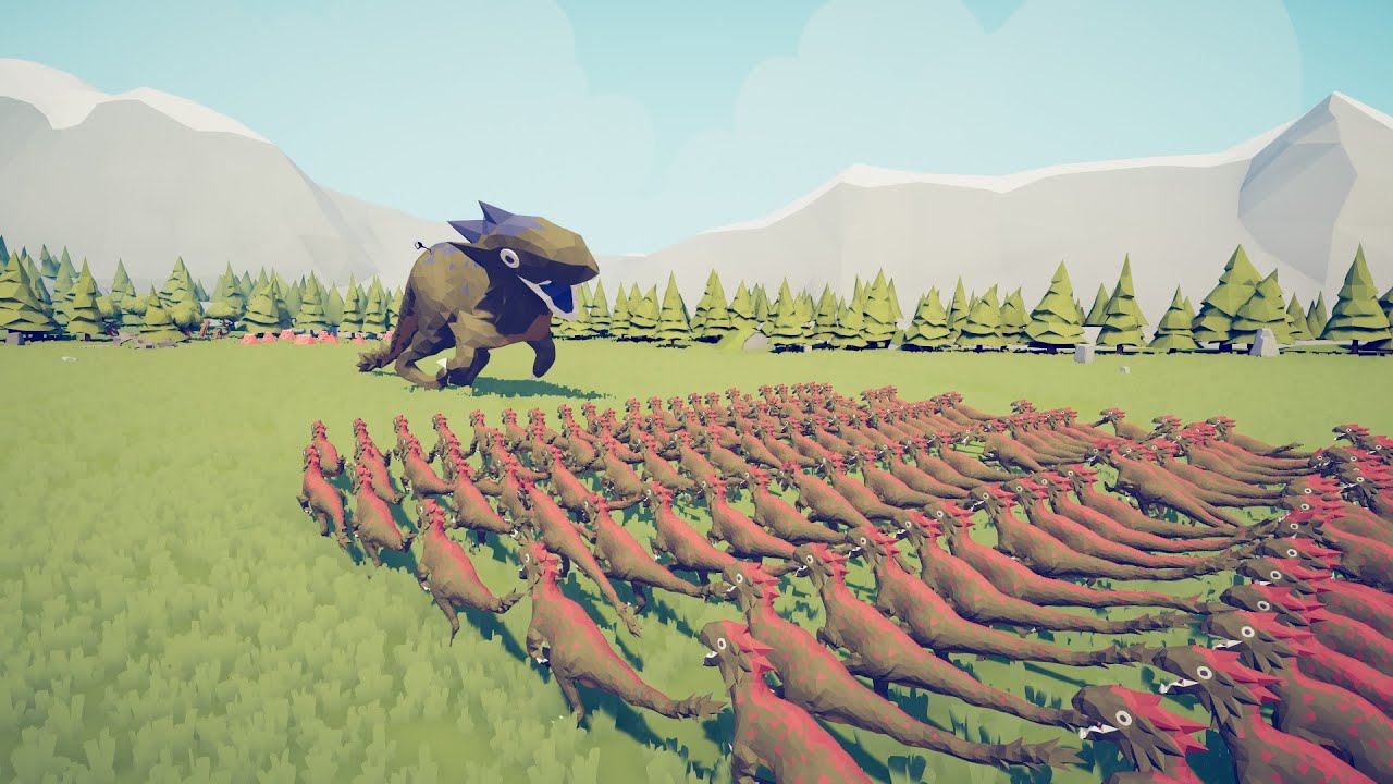 100X Raptors VS Godzilla | TABS - Totally Accurate Battle Simulator ...