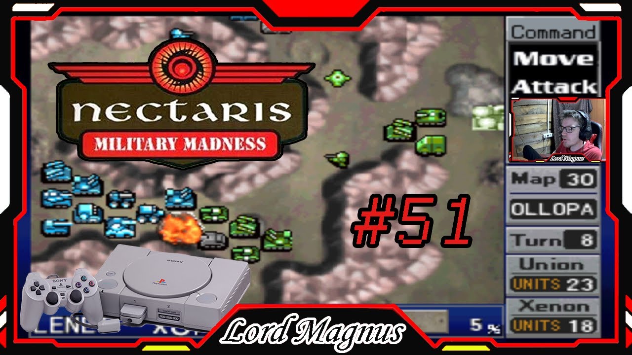 Во что поиграть? 🌒 Nectaris Military Madness 🌒 Прохождение / Ps1 gameplay сложная новая кампания ...