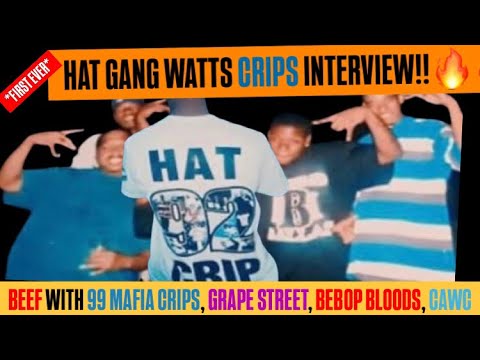 HAT GANG WATTS CRIPS INTERVIEW!! TALKS PEACE WITH ES 99WMC, GRAPE ...