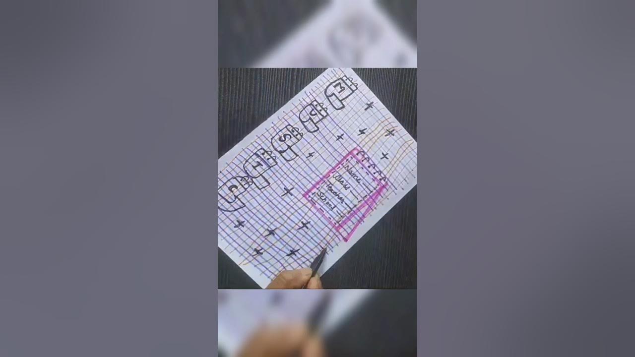 Easy Cover page Drawing😍 - YouTube