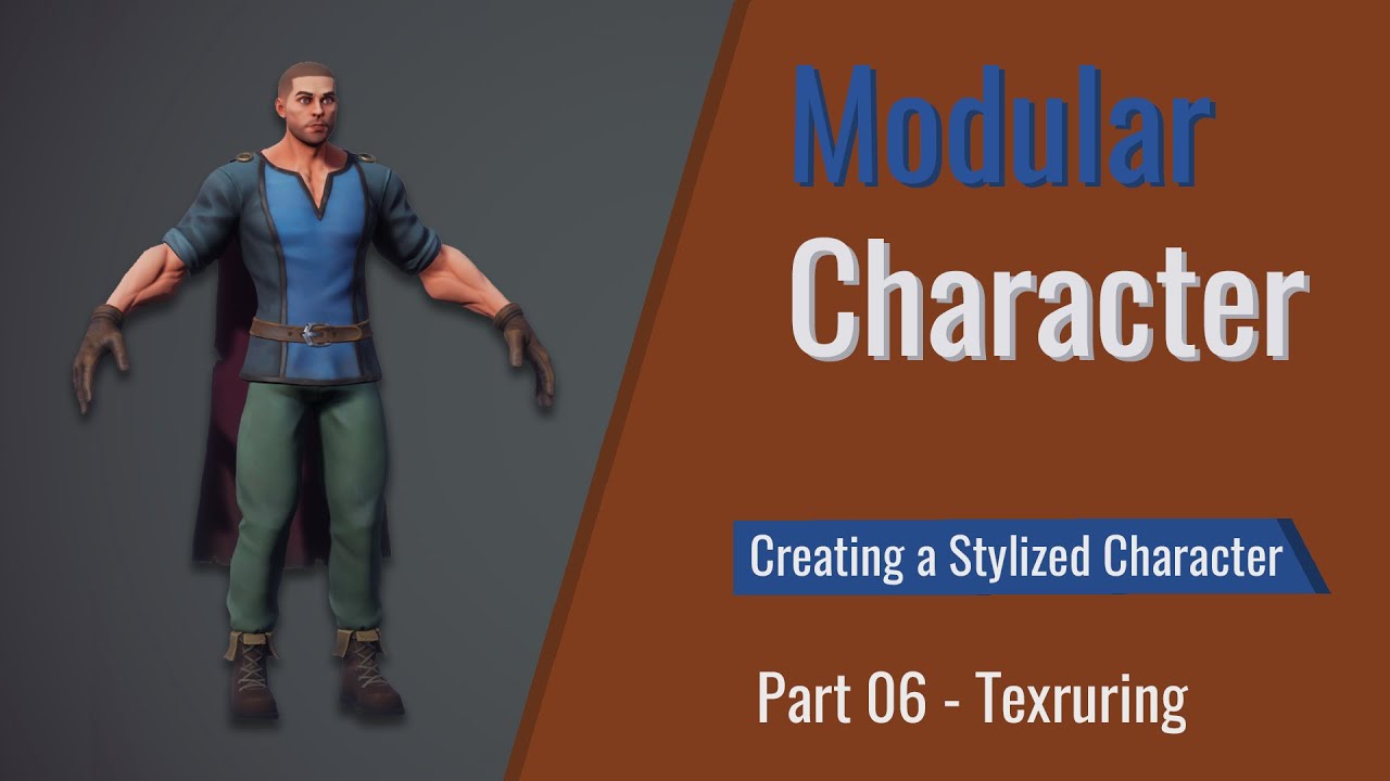 Modular Character - Creating a Stylized Character (Part 06 - Texturing) - YouTube