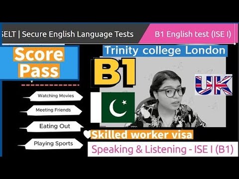 Trinity College London - ISE-1 (B1) Integrated Speaking and Listening ...