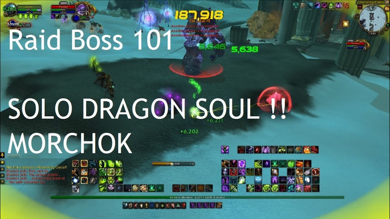 WoW Raid Boss 101: SOLO DRAGON SOUL - Morchok !! - YouTube