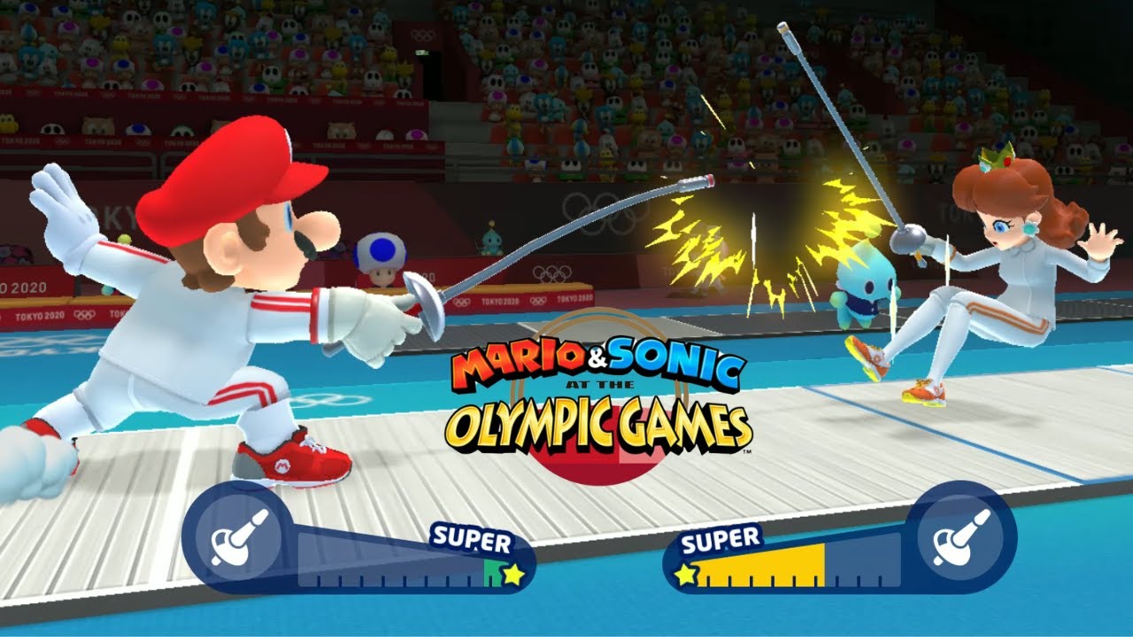 Mario & Sonic At The Olympic Games Tokyo 2020 ( Fencing Hard ) Mario ...
