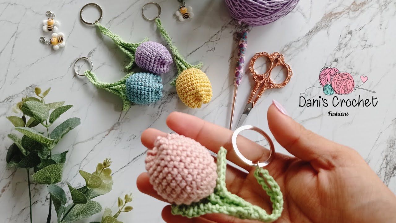 Nuevo llavero en TENDENCIA 🌷REGALA algo HERMOSOO😍/ llavero de Tulipán a ...