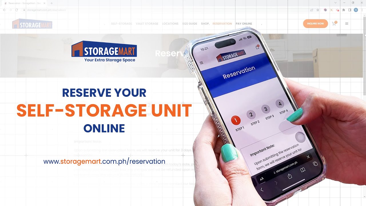 Reserve Your Self-storage in FOUR Easy Steps | StorageMart PH - YouTube
