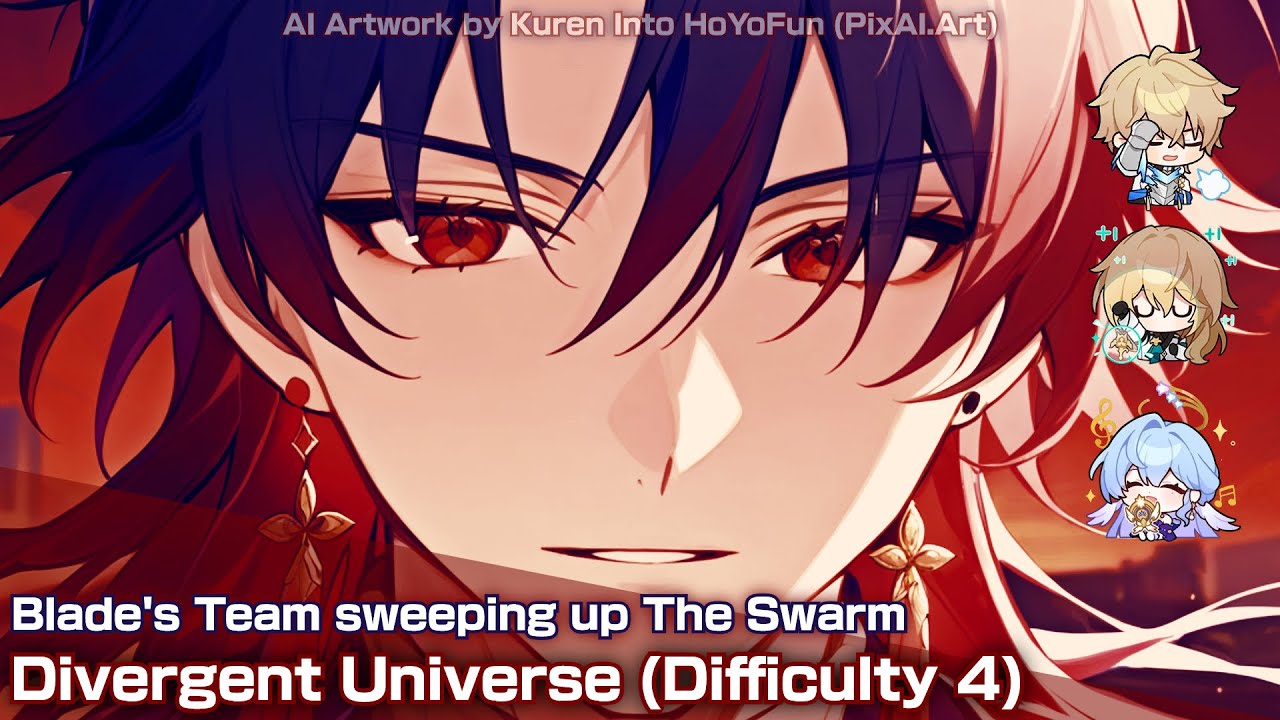 Blade's Team sweeping up The Swarm in Divergent Universe - Honkai: Star ...