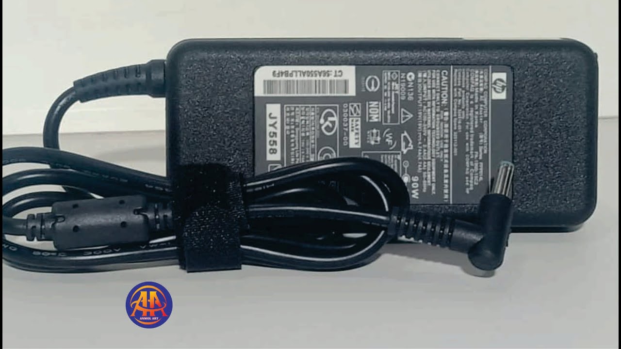 Original HP Blue Pin Laptop Charger 19.5V 3.33A 65W - YouTube