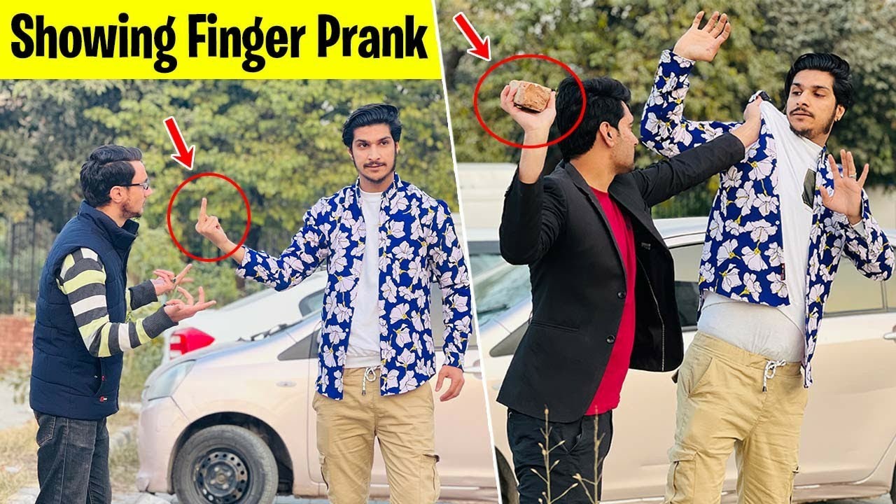 Showing Finger Prank @MastiPrankTvOfficial - YouTube