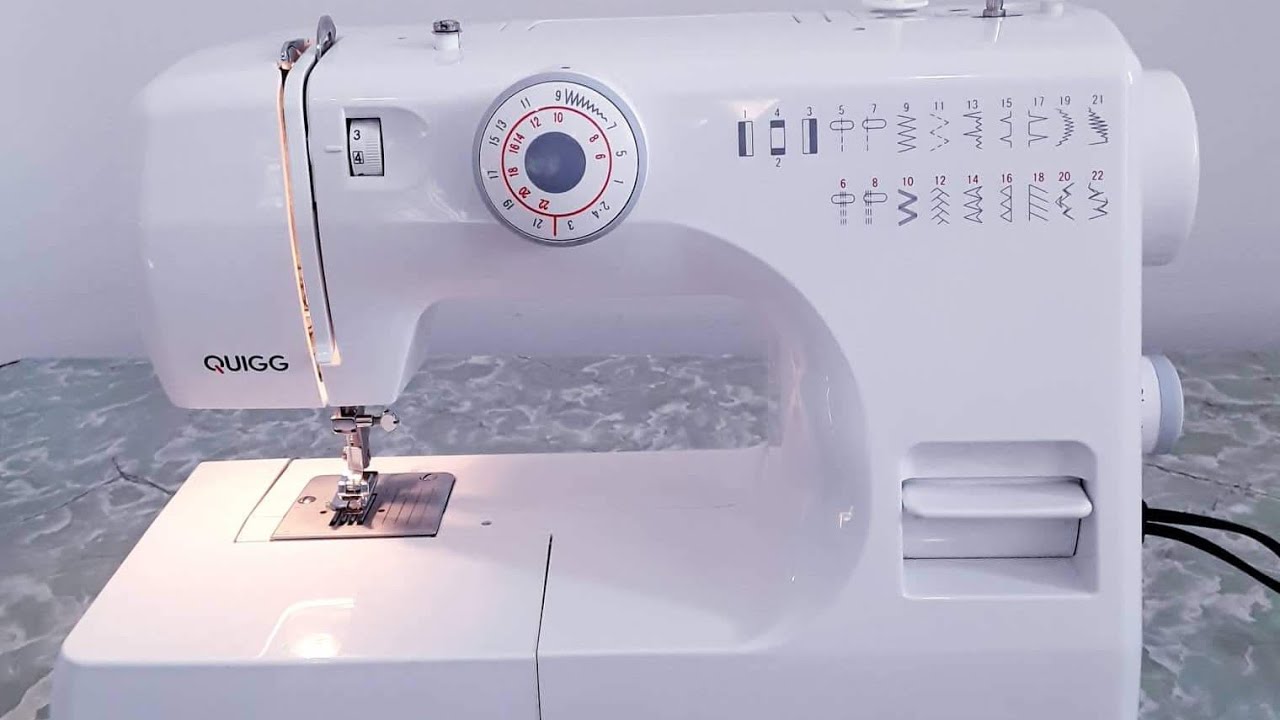 Machine à coudre quigg nn1376 - YouTube