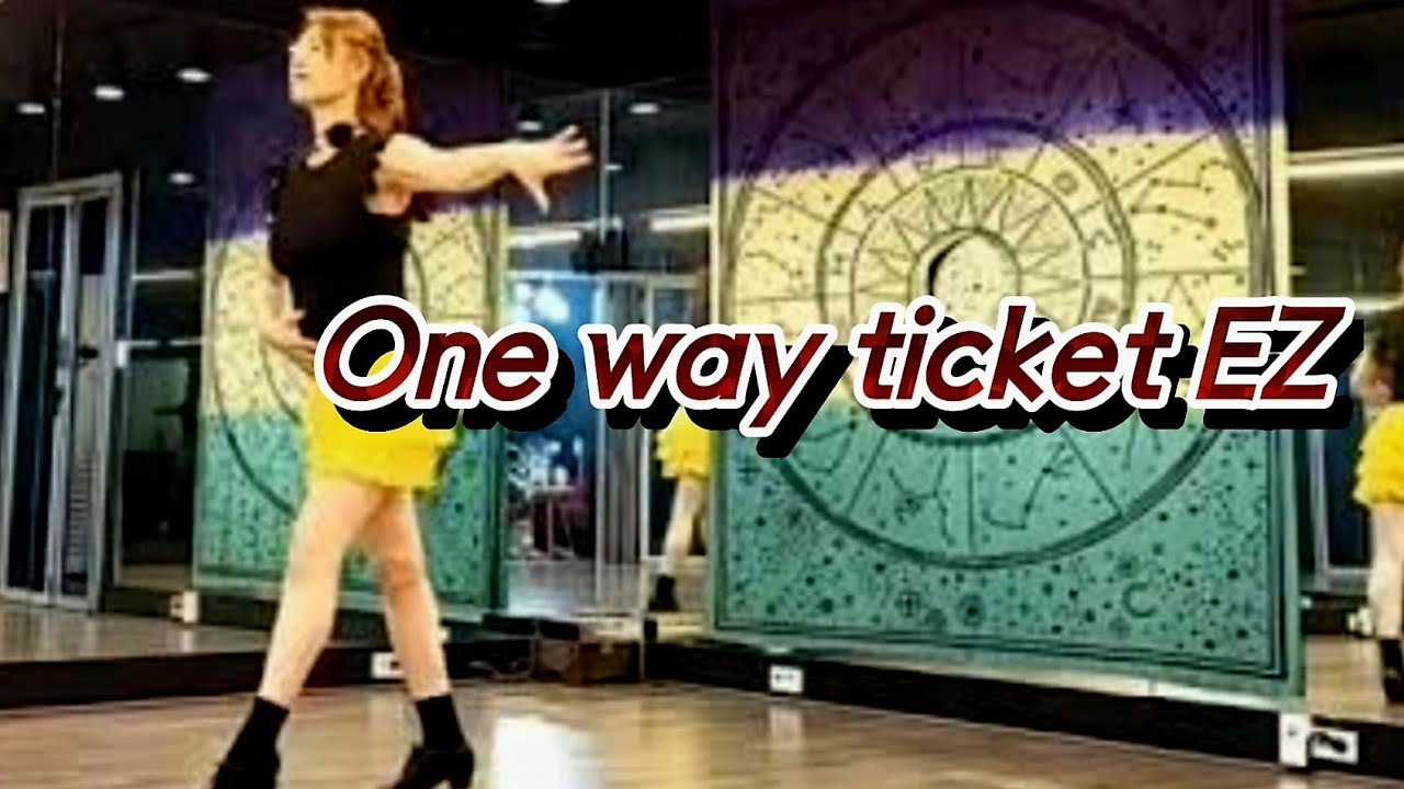 one way ticket line dance - YouTube