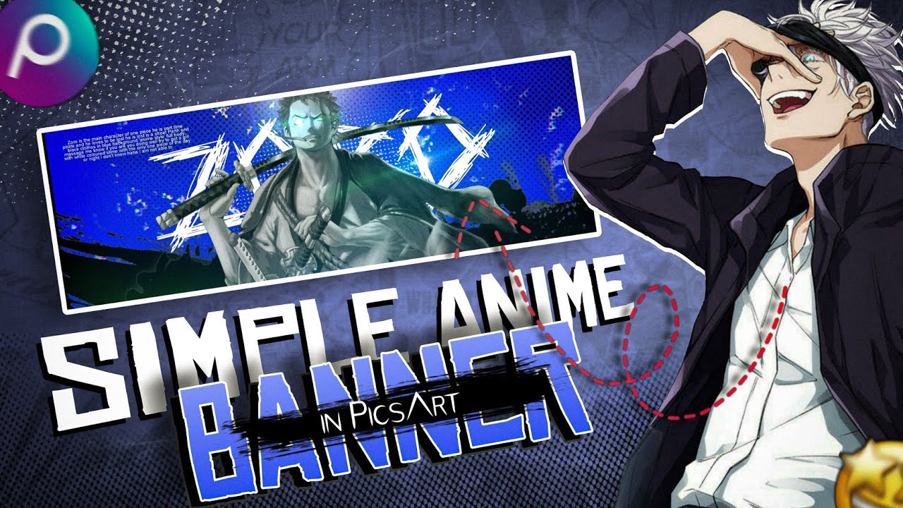 how to edit anime banner in PicsArt (easy tutorial) - YouTube