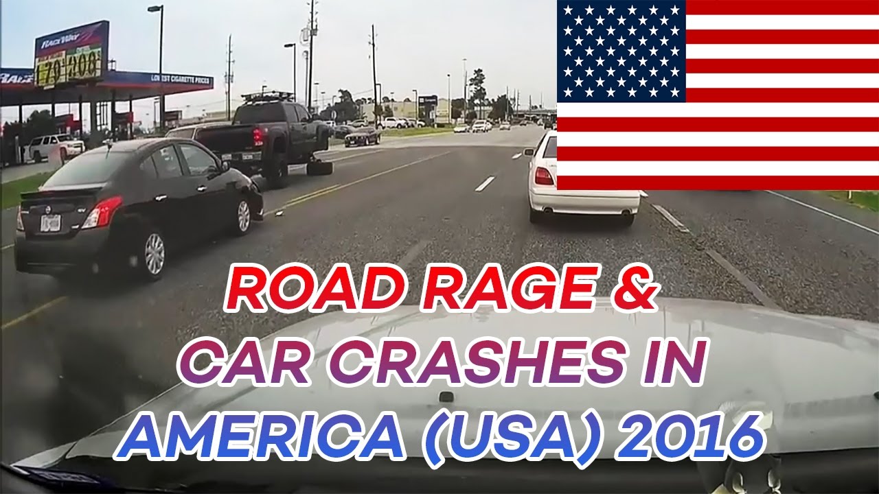 Road Rage & Car Crashes In America (USA) Compilation 2016 (part 7 ...
