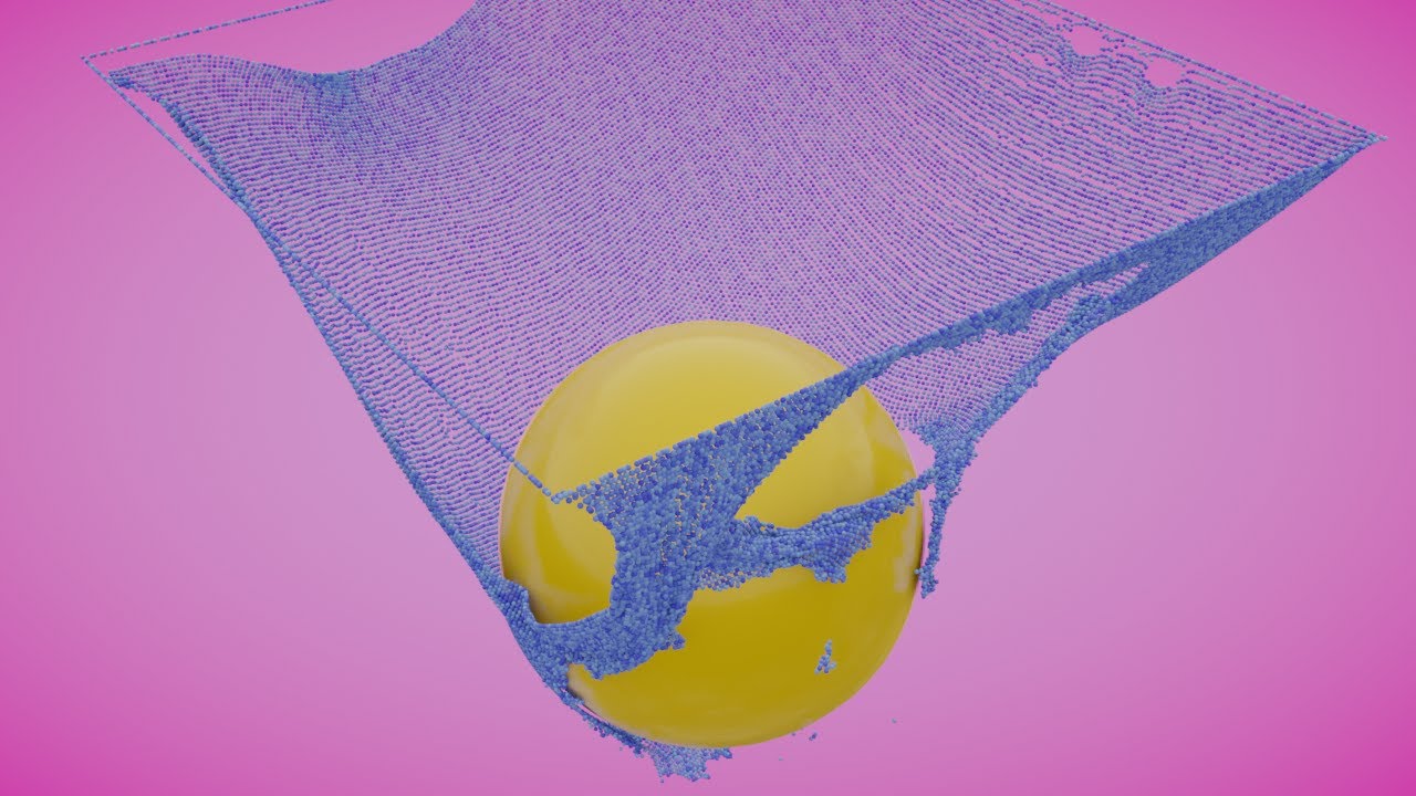 Cloth Tearing Simulation - Molecular Script - YouTube