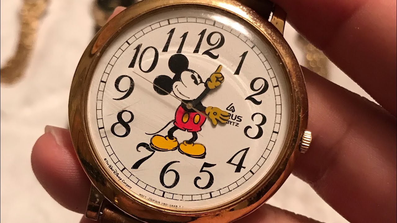 Gold Disney Watches *Mickey Mouse* - YouTube